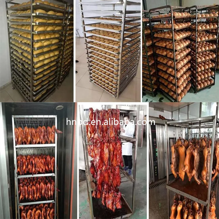 Commercial Bread Baking Oven Bakery Machinery 32 Trays Rotary Bread ...