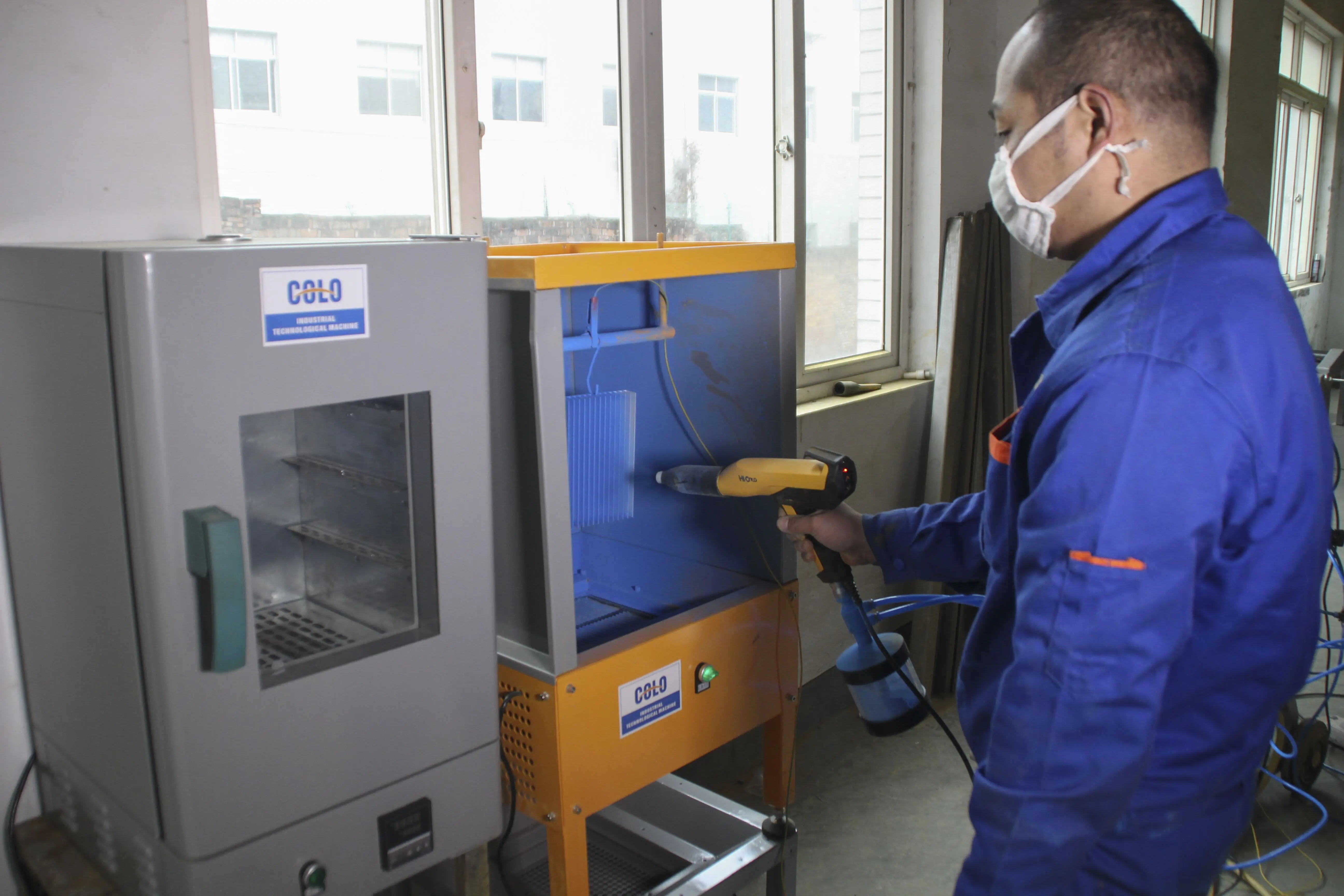 COLO-4355-T Powder Coating Lab Mini Spray Paint Dry Curing Oven