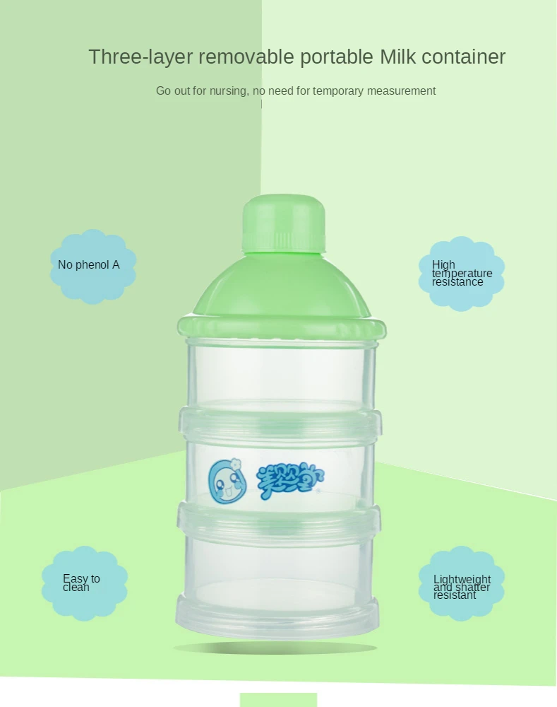 Factory Wholesale Pp Baby Puff Box Powder Milk Box High Quality Baby ...