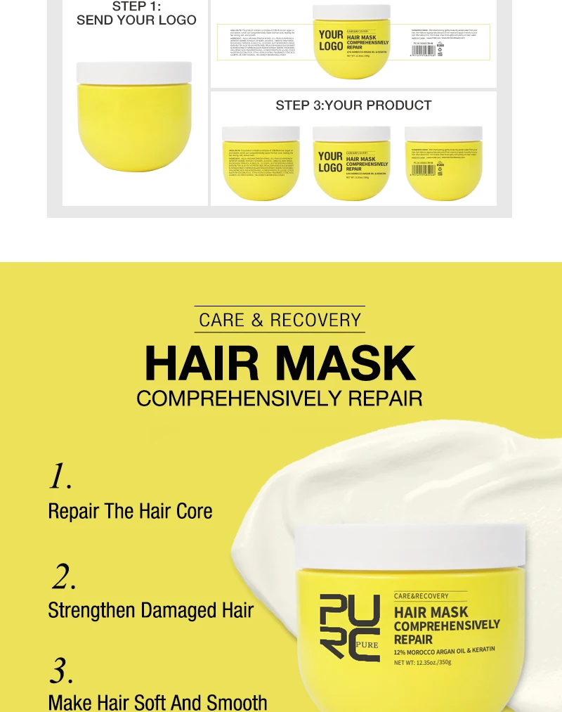 Custom Best Private Label Organic Collagen Natural Keratin Hair Mask ...