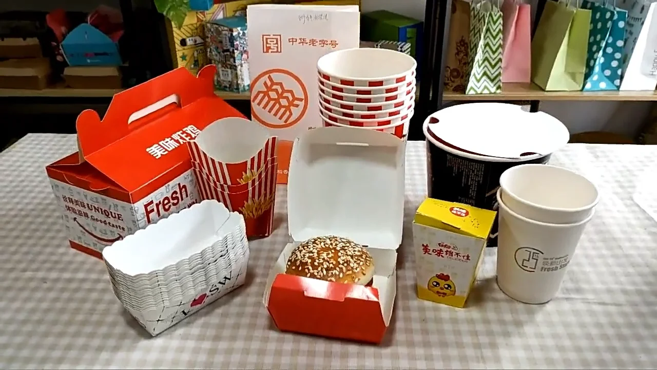 Disposable Whole Fried Chicken Paper Box French Burger Food Takeaway ...