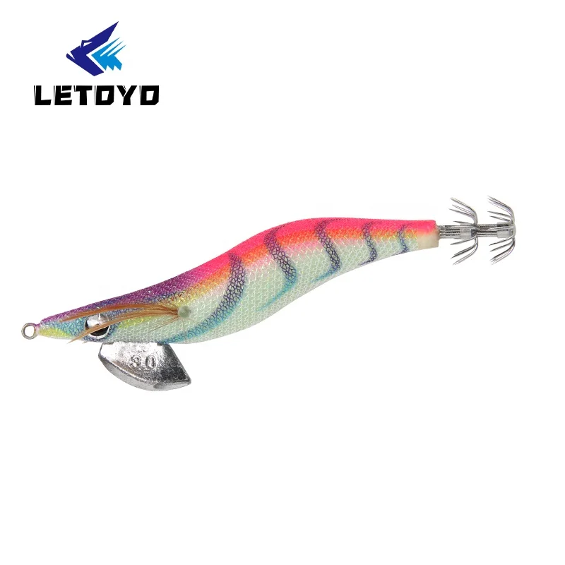 Letoyo Hot-sale Octopus Model Squid Jig 3.0# 3.5# Egi Shrimp Squid Jig Hook Fishing Lure - Buy ...