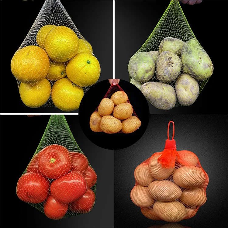Durable Net Bag for Vegetables - 60 80 Pores L35cm L40cm
