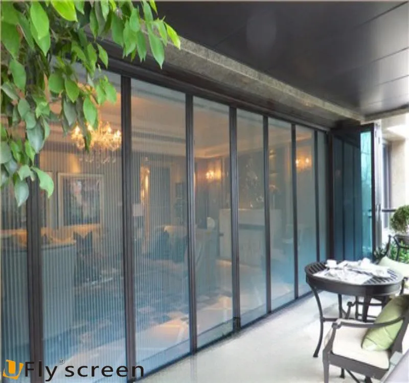 Top Quality Black And Gray Insect Screen. Pleated Door Screen,Folding ...