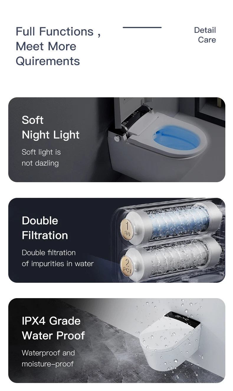 Wall Mounted Concealed Tank European Watermark Bathroom Ceramic ...