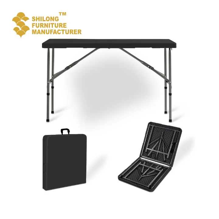 Sl-zdz-c002 Outdoor Portable Height Adjustable White Plastic Folding ...