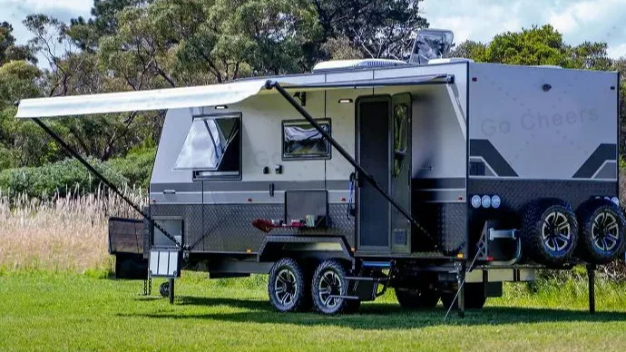 22ft Hybrid Caravan Rv Trailer Camper Rv Shower Toilet Combo Caravan ...