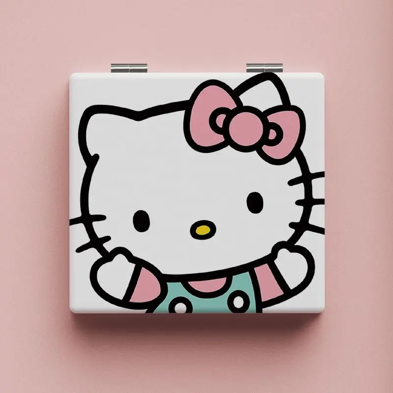 Custom Logo Small Mini Hand Heldmakeup Mirror Travel Folding Cosmetic ...