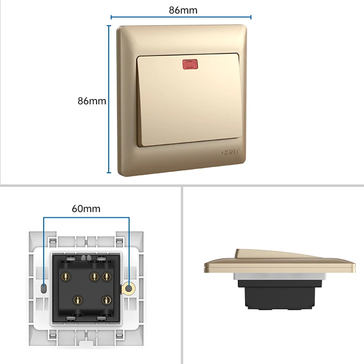 Chint Eu Standard Ground Switches Are Used For Wall Light Switches And ...