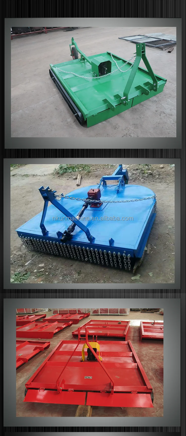 Lawn Mower Hydraulic Rotary Mower Slasher Mower Rotary for Mini Tractor ...