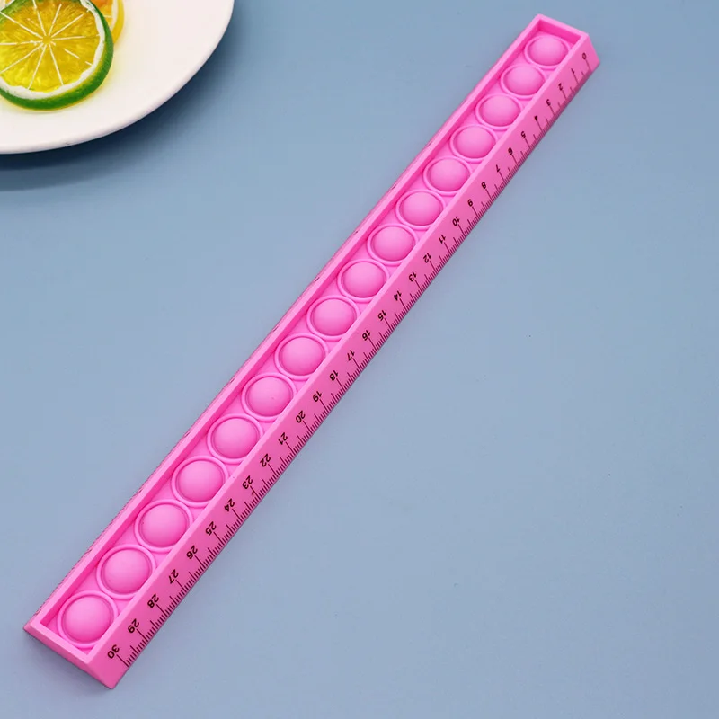 Silicone Anxiety Relief Stress Toy - Student Measuring Ruler
