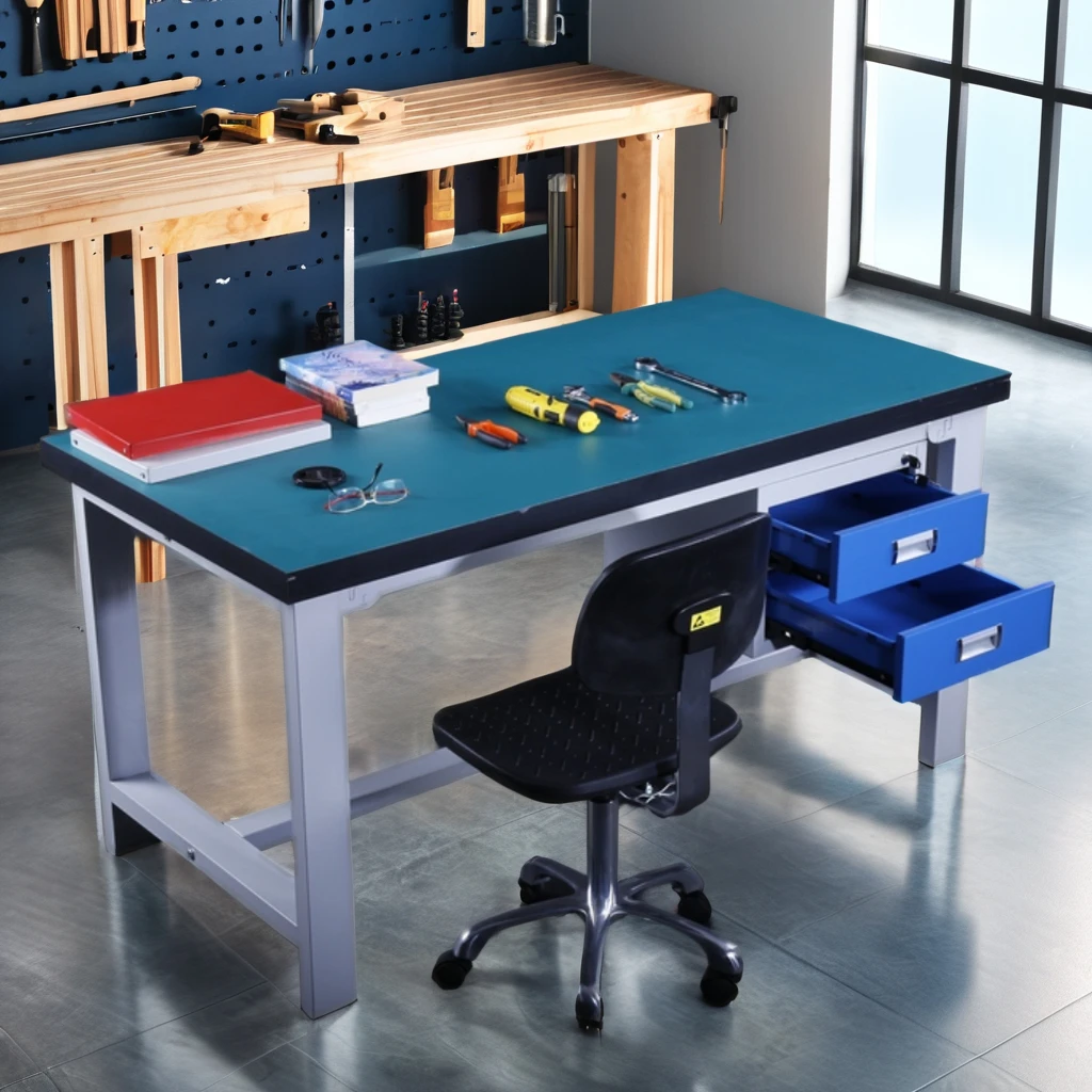 Hot Sell Heavy-Duty Anti-static Workbench With Double Layered Drawer ...
