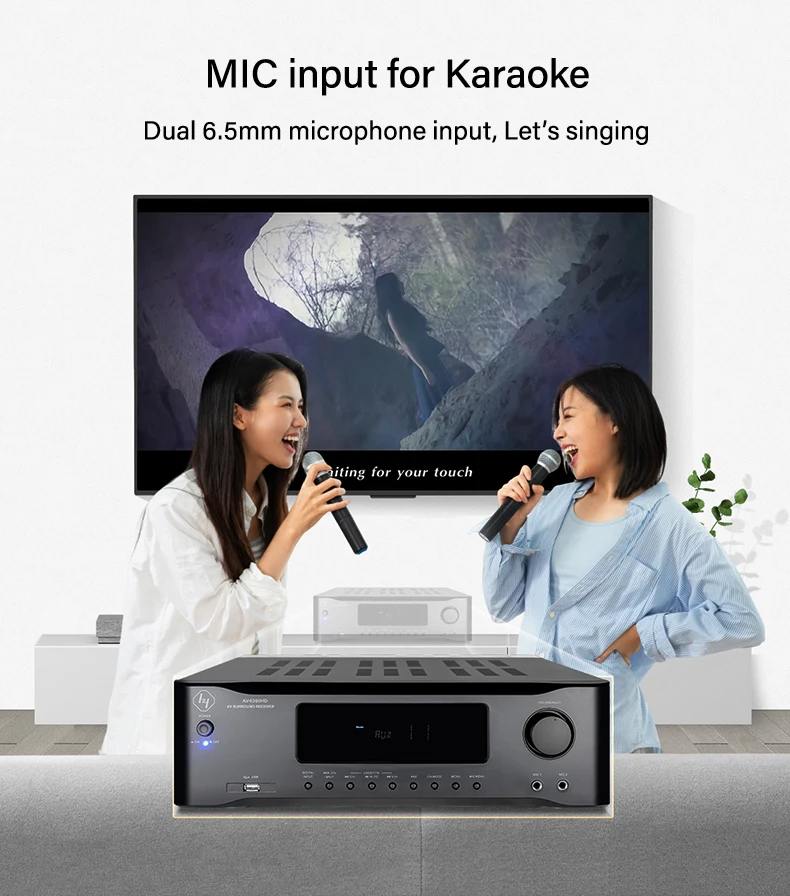 Hypersound AV Amplifier - 5.2ch HD Surround Sound for Home Theater