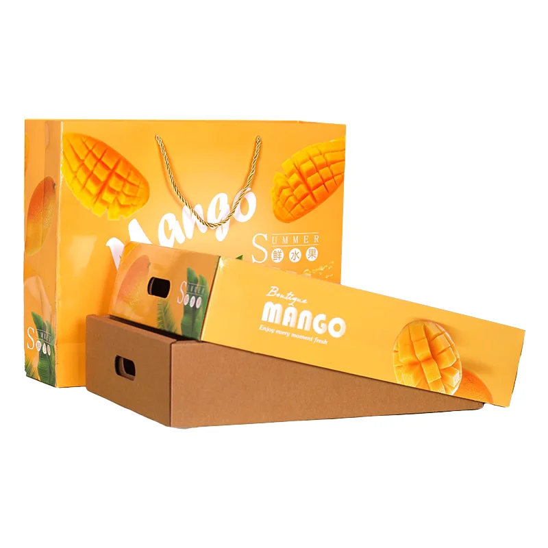 Mangoes Dragon Fresh Fruit Packaging Corrugated Paper Boxes Packaging ...