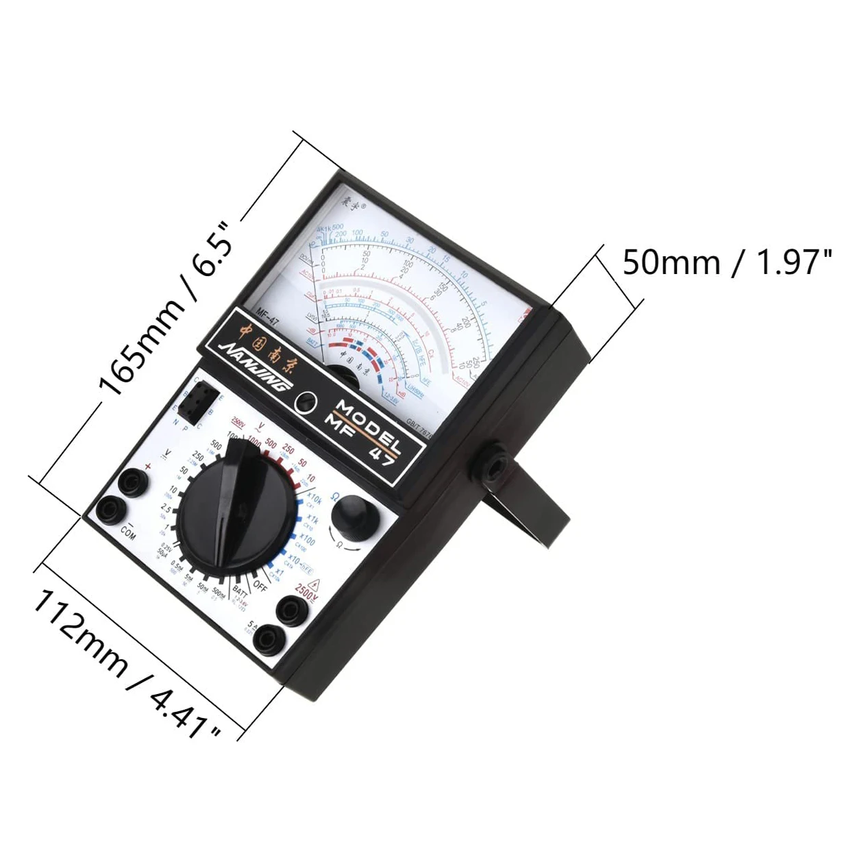Full Overload Protection Ohmmeter Voltmeter Amp Meter