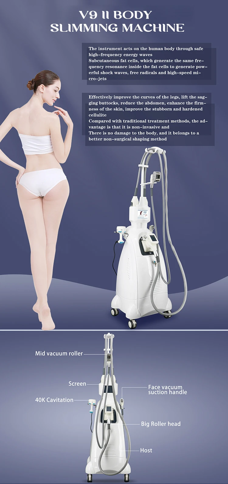 Vela Vacuum Roller Slimming Machine Vela and shape Vacuum Slimming Machine Body Roll for Spa ...
