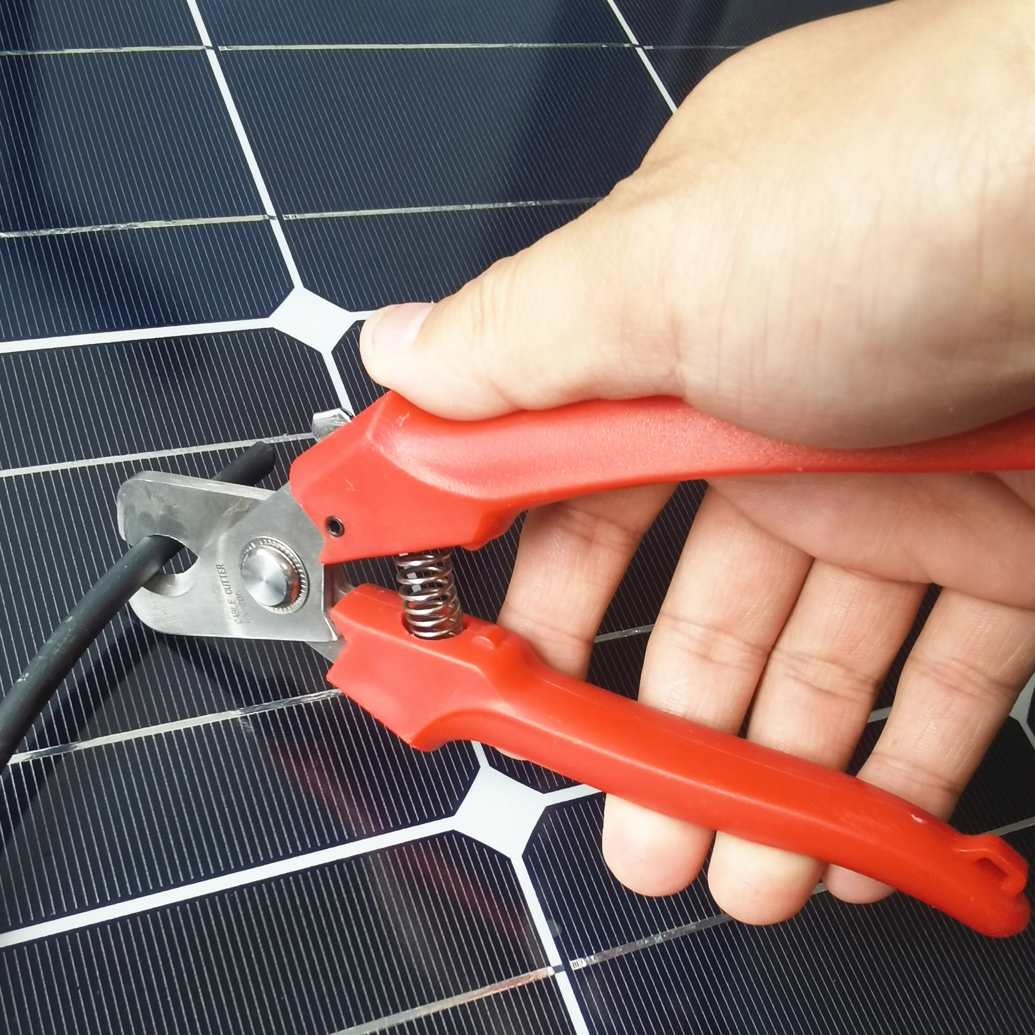 Solar Crimping Cutting Stripping Tool Kit Solar Connector Cable Crimper ...