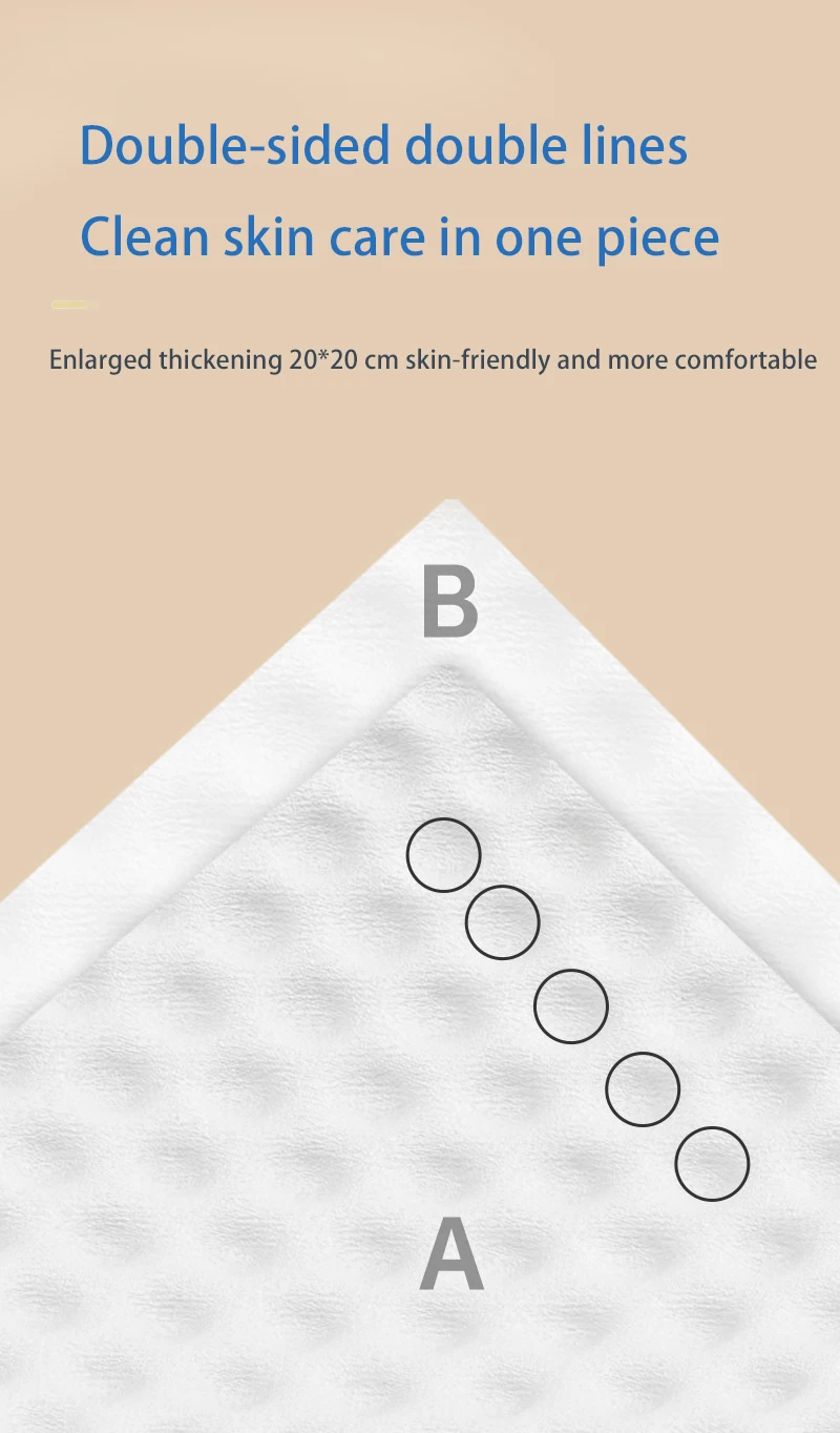 Removable Face Towel Large Size Bag Convenient Household Cotton Soft ...