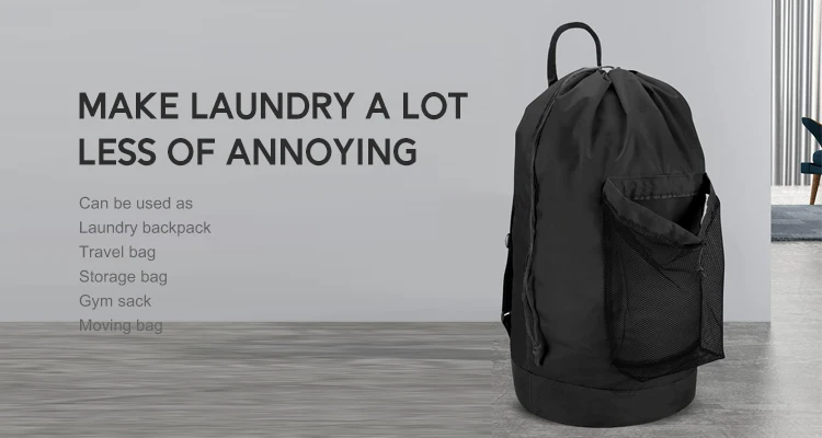 Extra Large Simple Nylon Mesh Laundry Basket Backpack Free Shipping ...