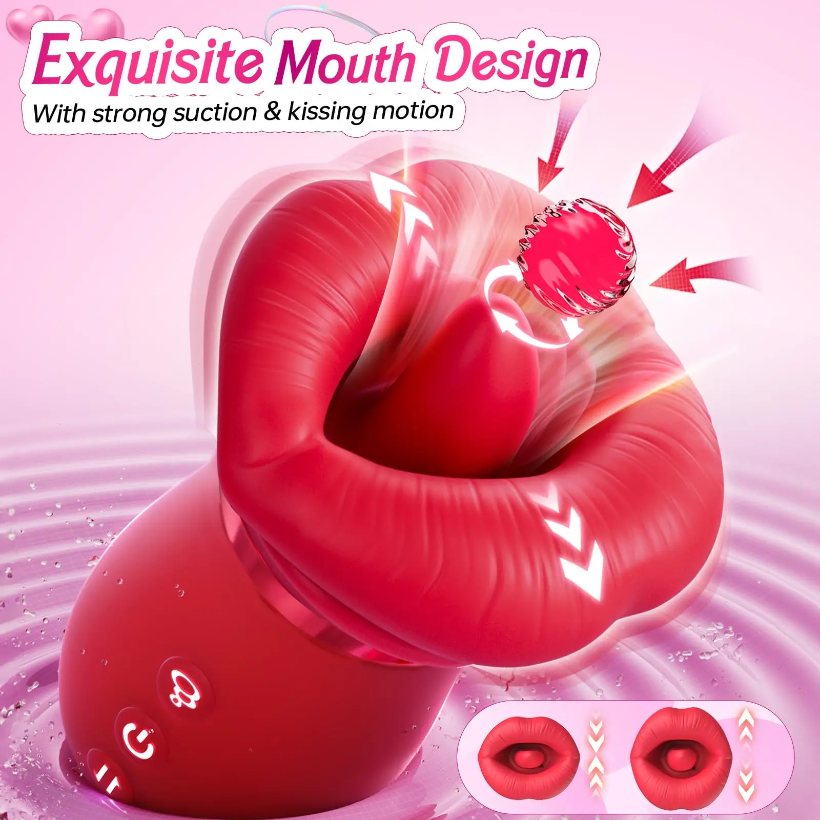 Alibaba.com: Sucking Rose Big Mouth Vibrator with G Spot & Clit ...