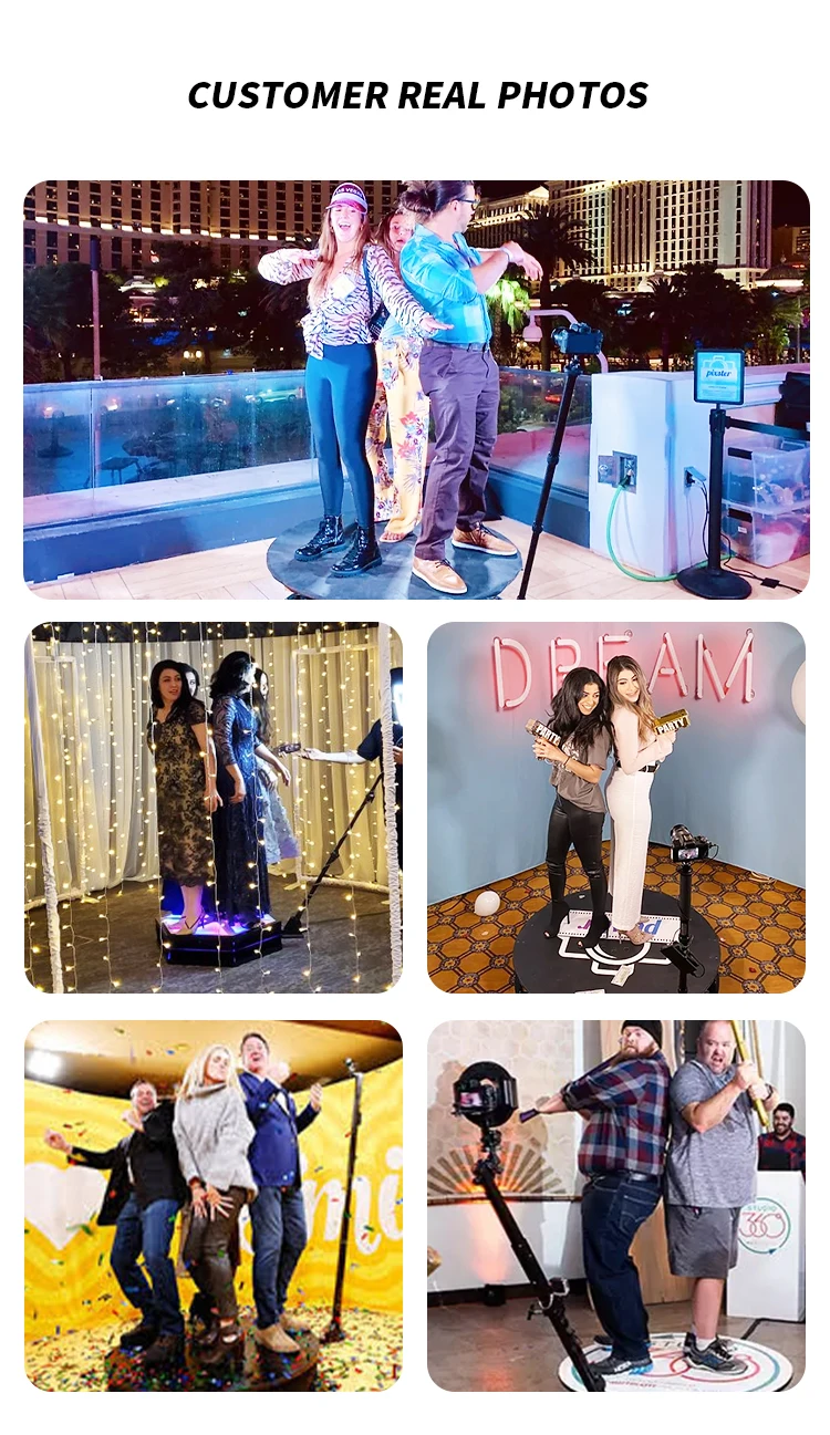 80cm360 Platform Photo Booth Camera 360 Degree Photo Booth Portable 360 ...