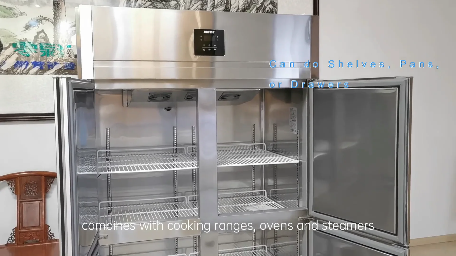 Kulkas Freezer Komersial 4 Pintu Freezer Dapur Pastry Baking Lemari Es ...