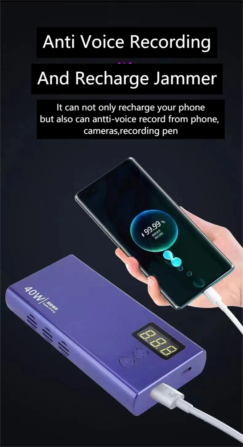 New Version Anti Audio Recording Blocker From Phone Anti Audio Voice Spy Recording Device