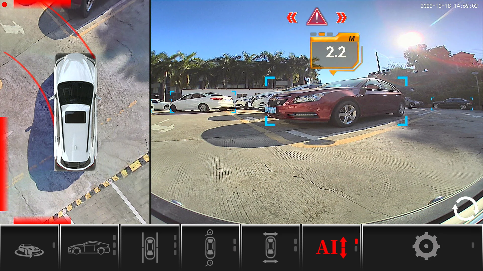 Hesida 360 AI Degree Car Security Camera 3D Bird View System 4 Way ...