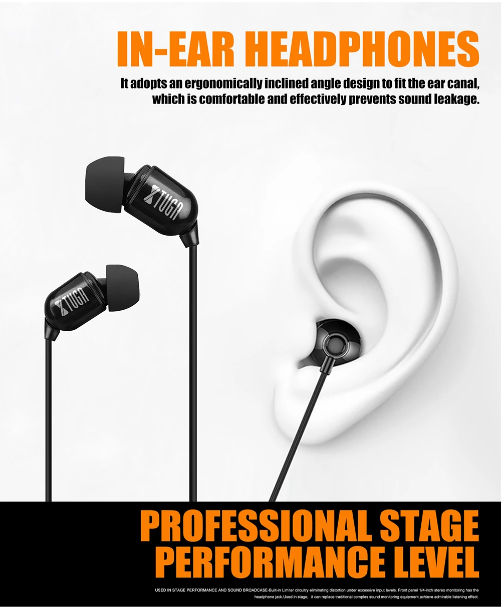Professional UHF Wireless Monitoring System in Ears - Xtuga RW-2080