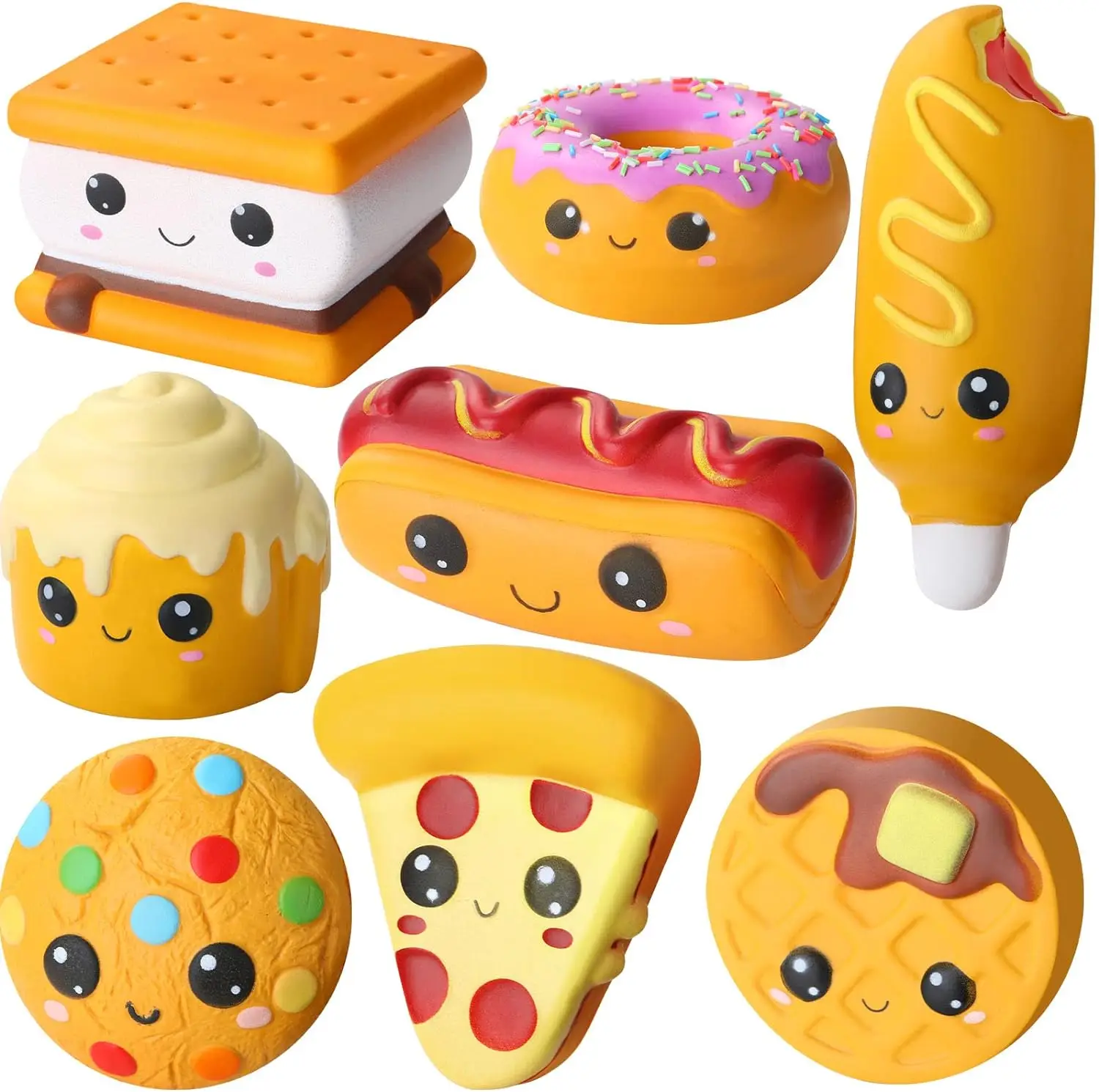 Kawaii Mini Bread Squishies Squishy Scented Slow Rising Stress Relief ...