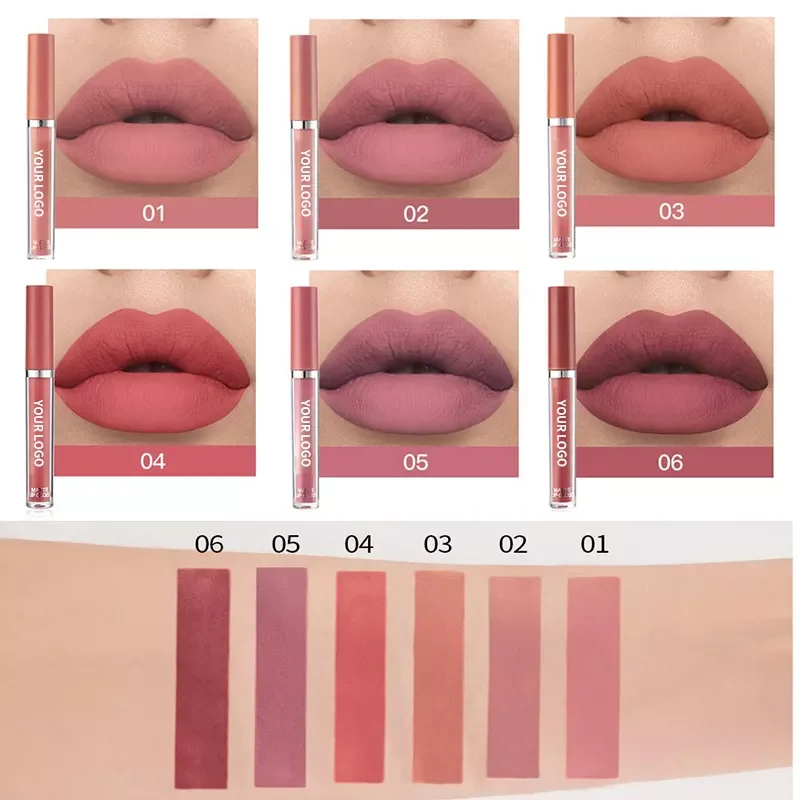 Waterproof Lip Makeup Women 6colors Lip Gloss Moisturizing Long Lasting ...