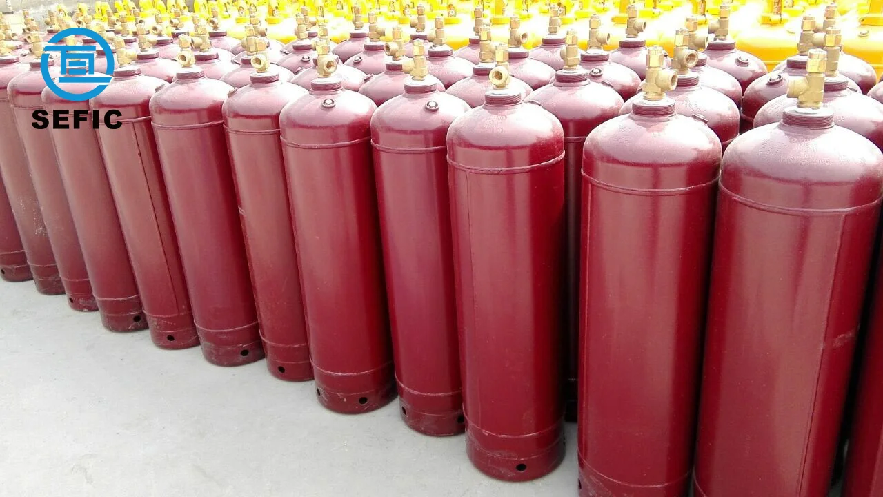 ISO3807 DOT8AL 40L Acetylene Gas Cylinder - 99.6% Purity