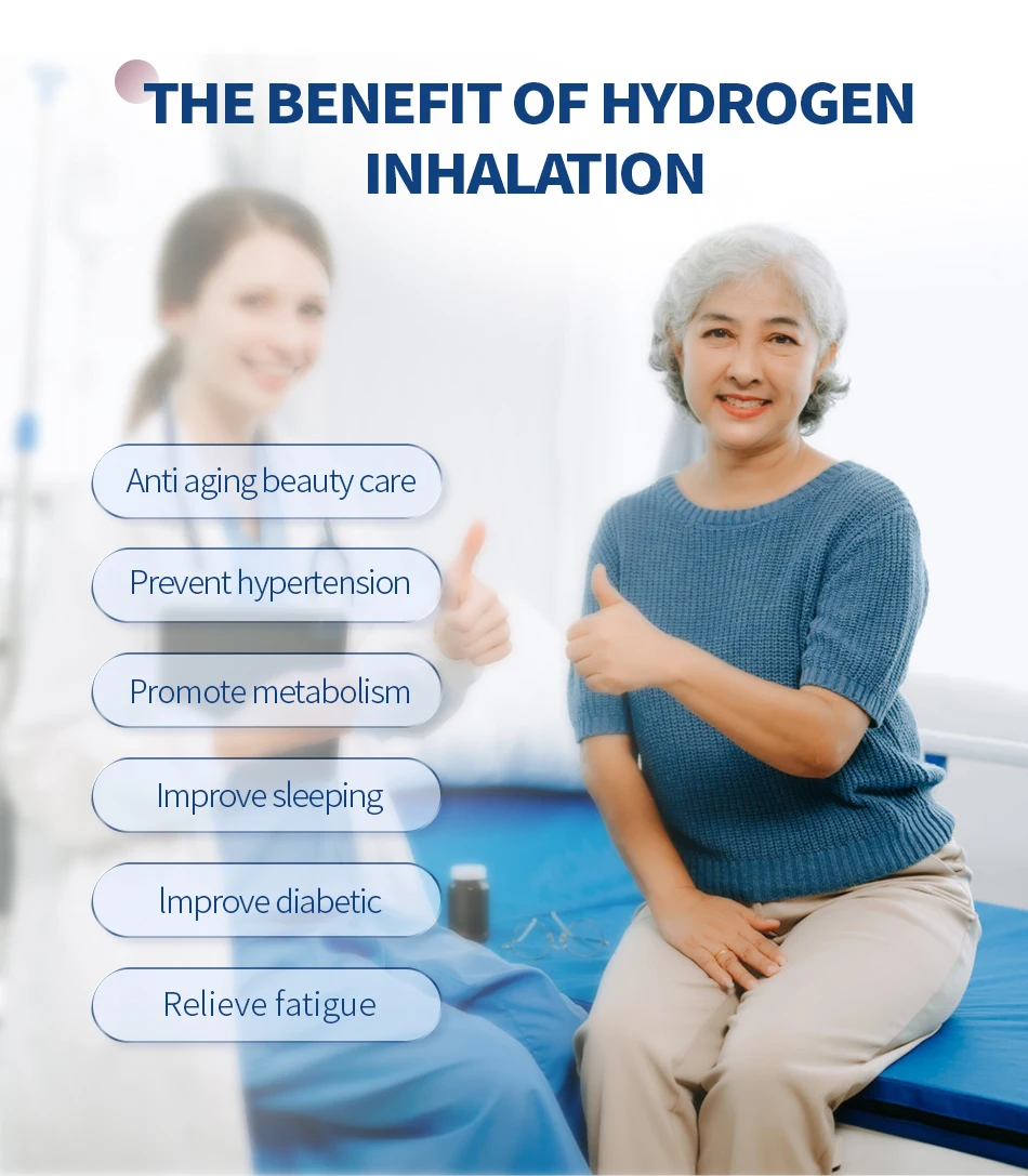 Suyzeko Medical H2 Gas Inhaler 3000ml 3600ml Oxygen Hydrogen Inhalation ...