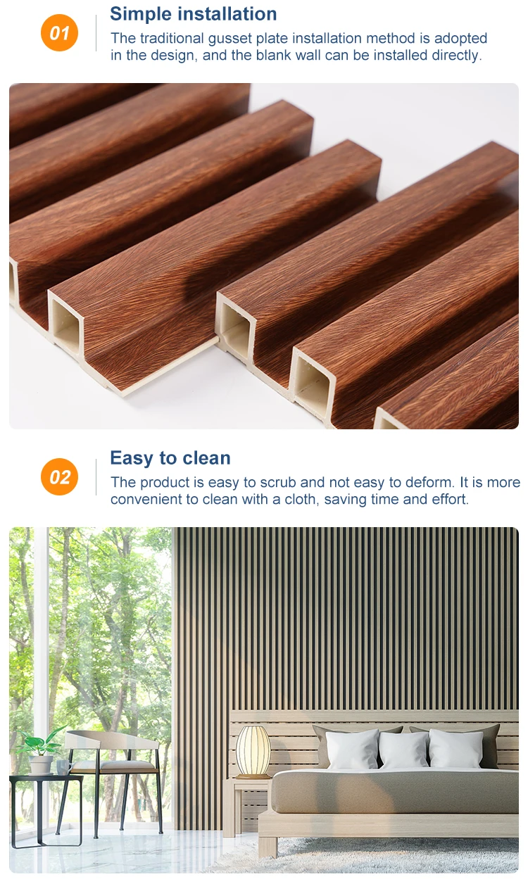 Simple Installation Of Interior Wpc Cladding Decorative Wall Panels ...