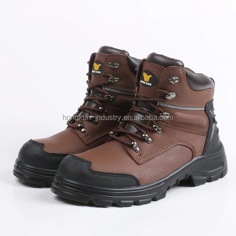 Genuine Leather Esd Anti-static Anti-piercing Safety Boots Steel Toe ...