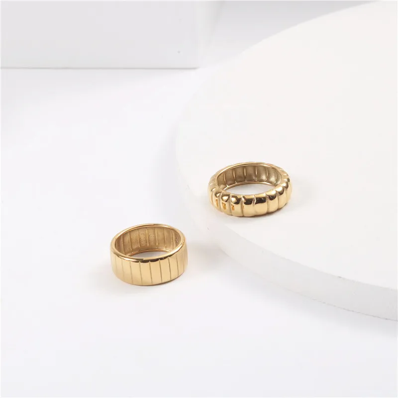 Joolim Jewelry High End 18k Pvd Gold Plated Croissant Rings For Women ...