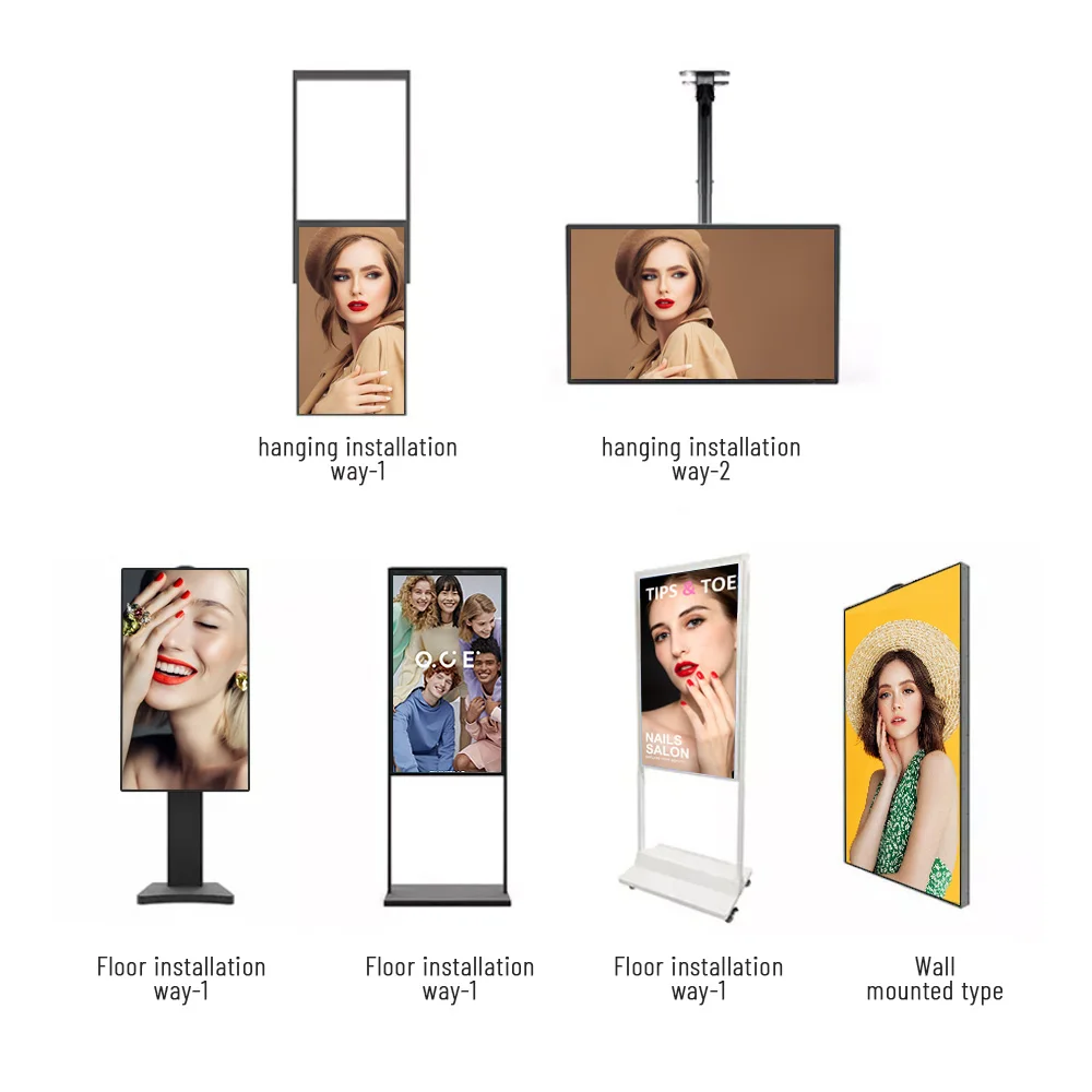 Android 7.1/ 9.0 Big Screen Indoor Display Panels Indoor Digital ...