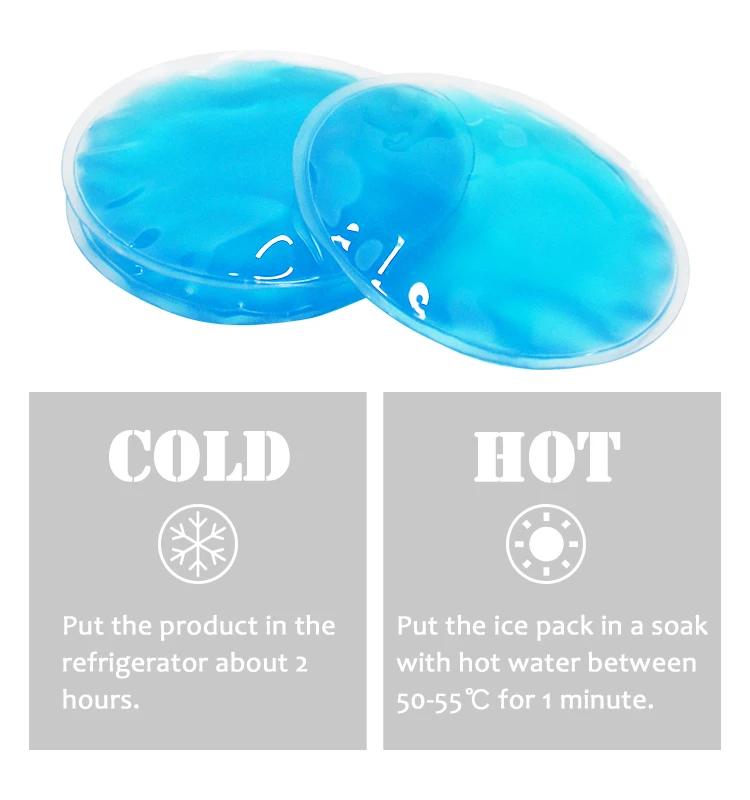 World-bio Small Round Home-use Gel Pack With Plush Wrap For Pain Relief ...