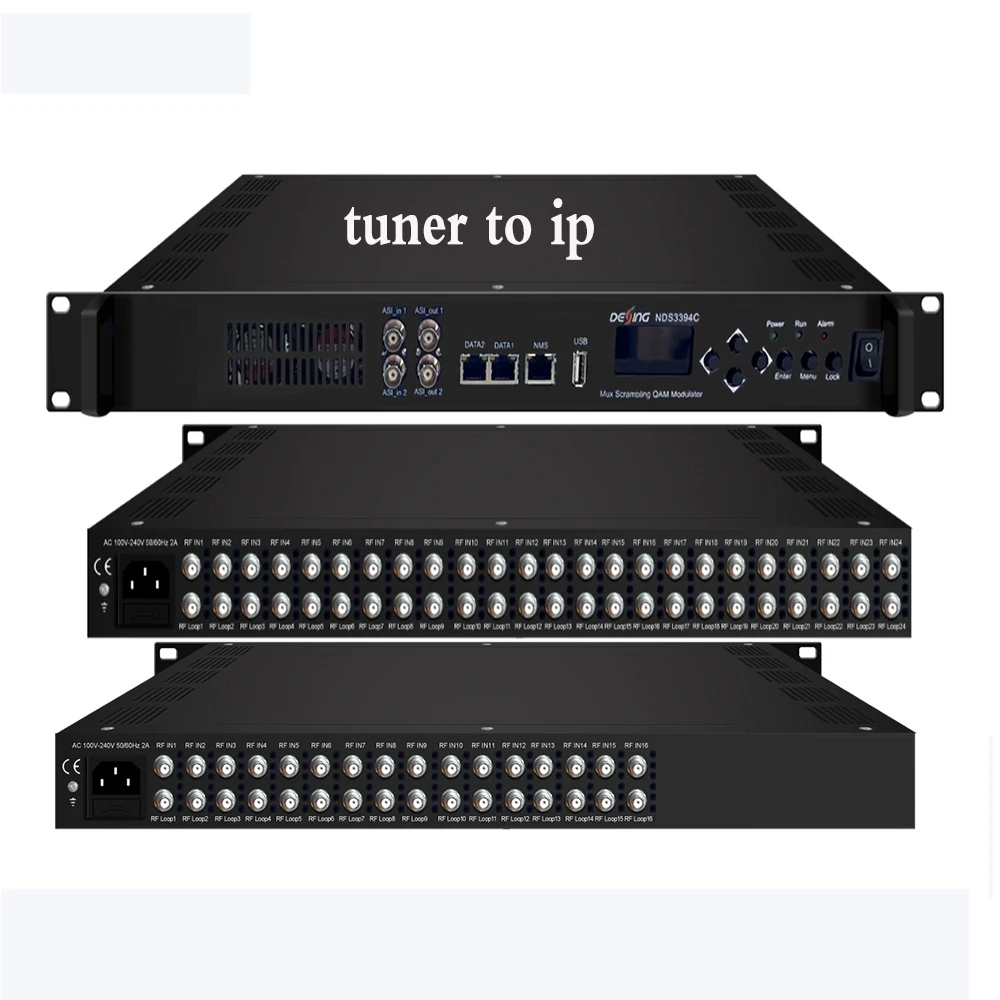 Catv Broadcast System 16 In1 ASI FTA Tuner to IP Digital Gateway 24 In1 ...