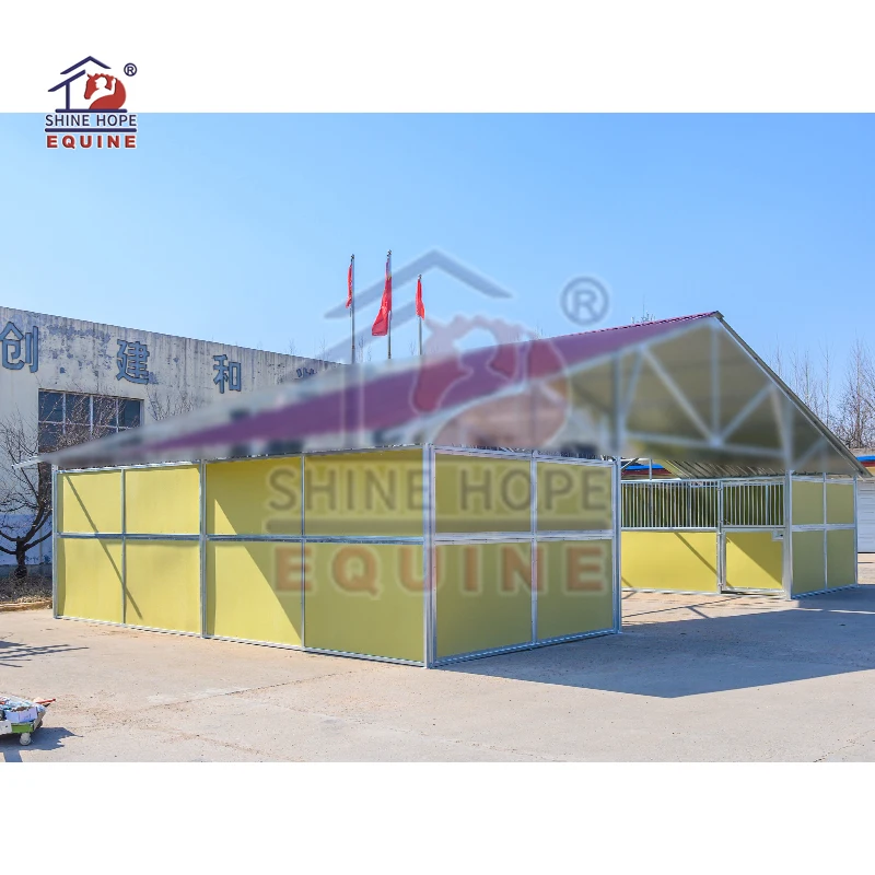 Temporary Movable Horse Stall Fronts Horse Stable With Designed Colors ...