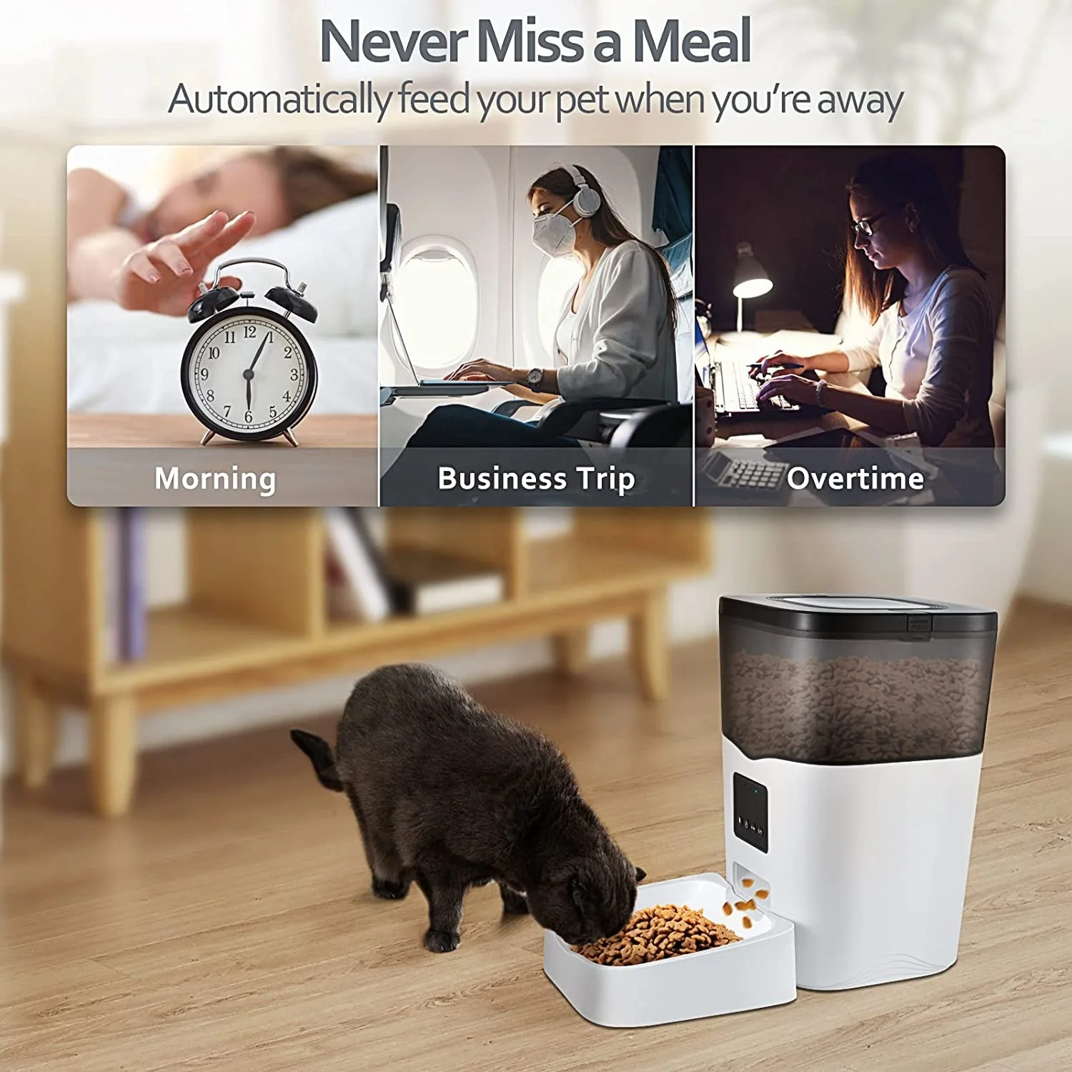 Factory Wholesale 4L Smart Pet Feeder Wifi Mobile Phone App Remote ...