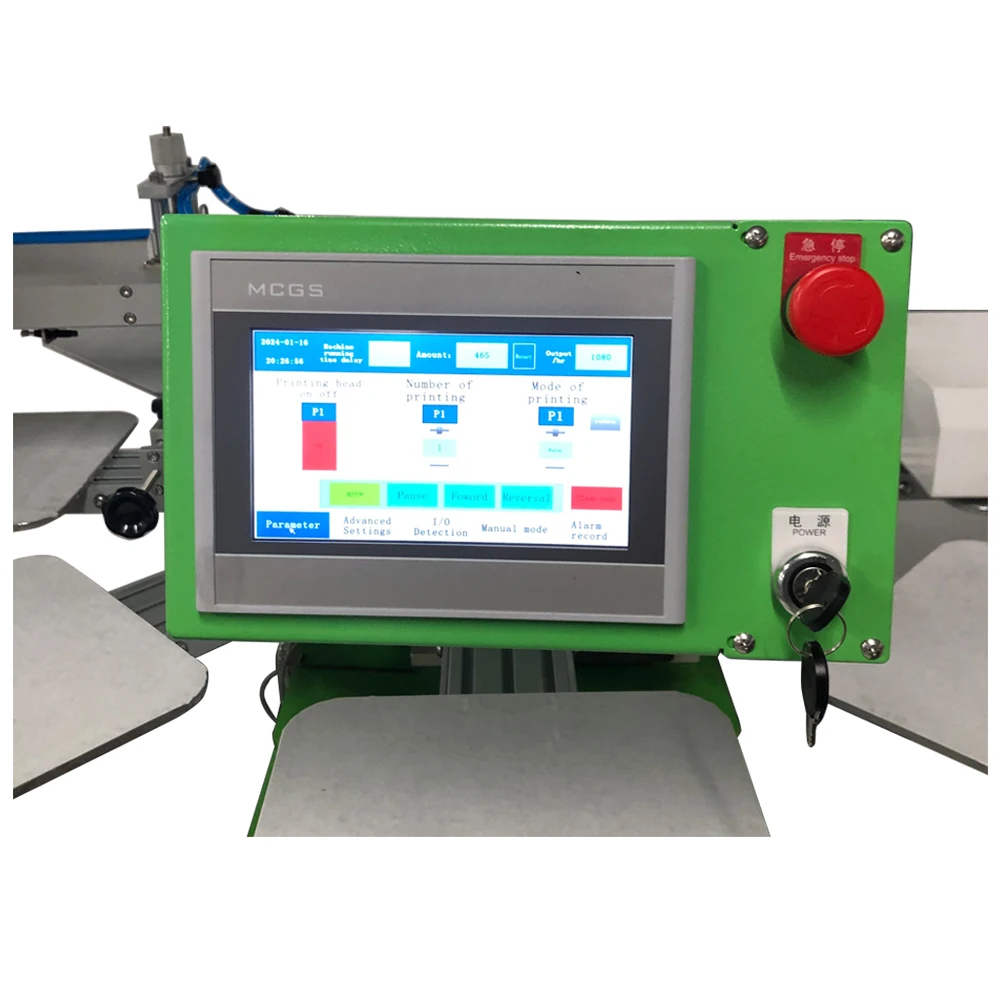 Simple Pneumatic Automatic Screen Printer - 1 Color 8 Stations