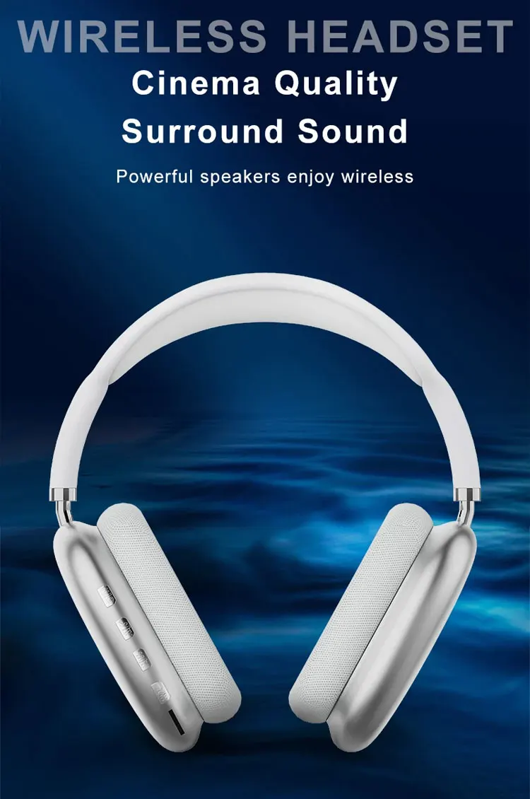 P9 Pro Max Wireless Bt Headphones Promax Noise Canceling Casque Sans ...