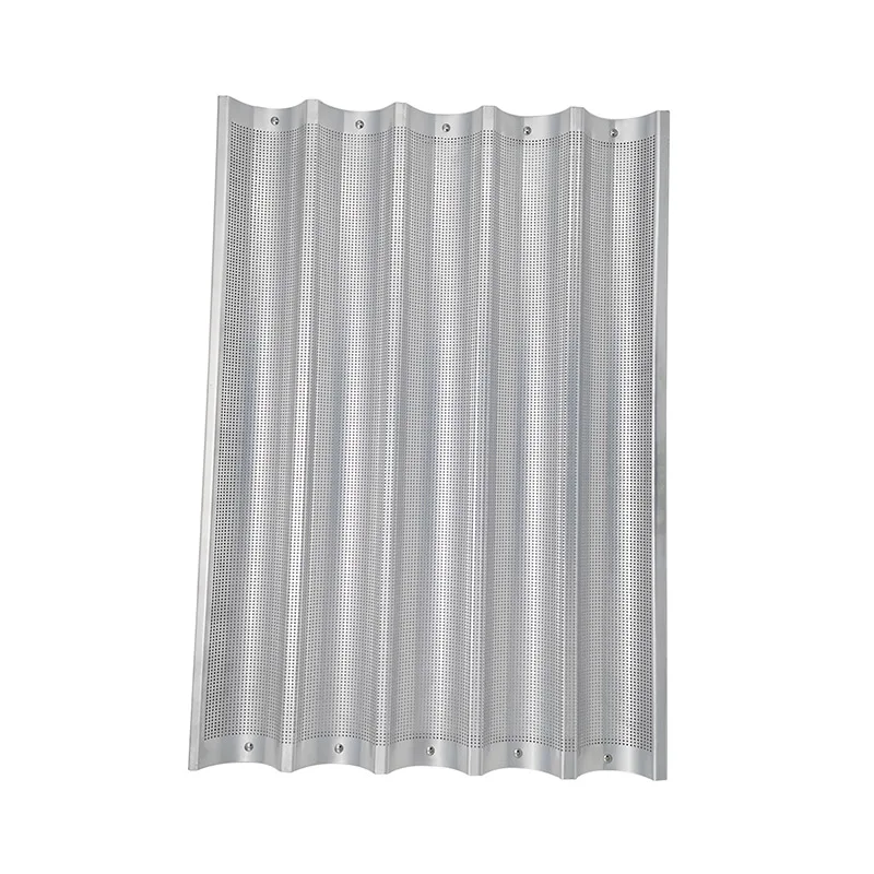 5-rows French Bread Baguette Baking Tray Durable Metal Baguette Pan ...