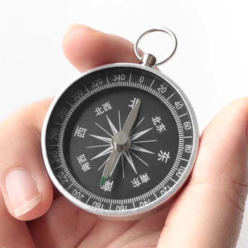 Portable Compass Camping Hiking Survival Navigation Aluminum Alloy ...