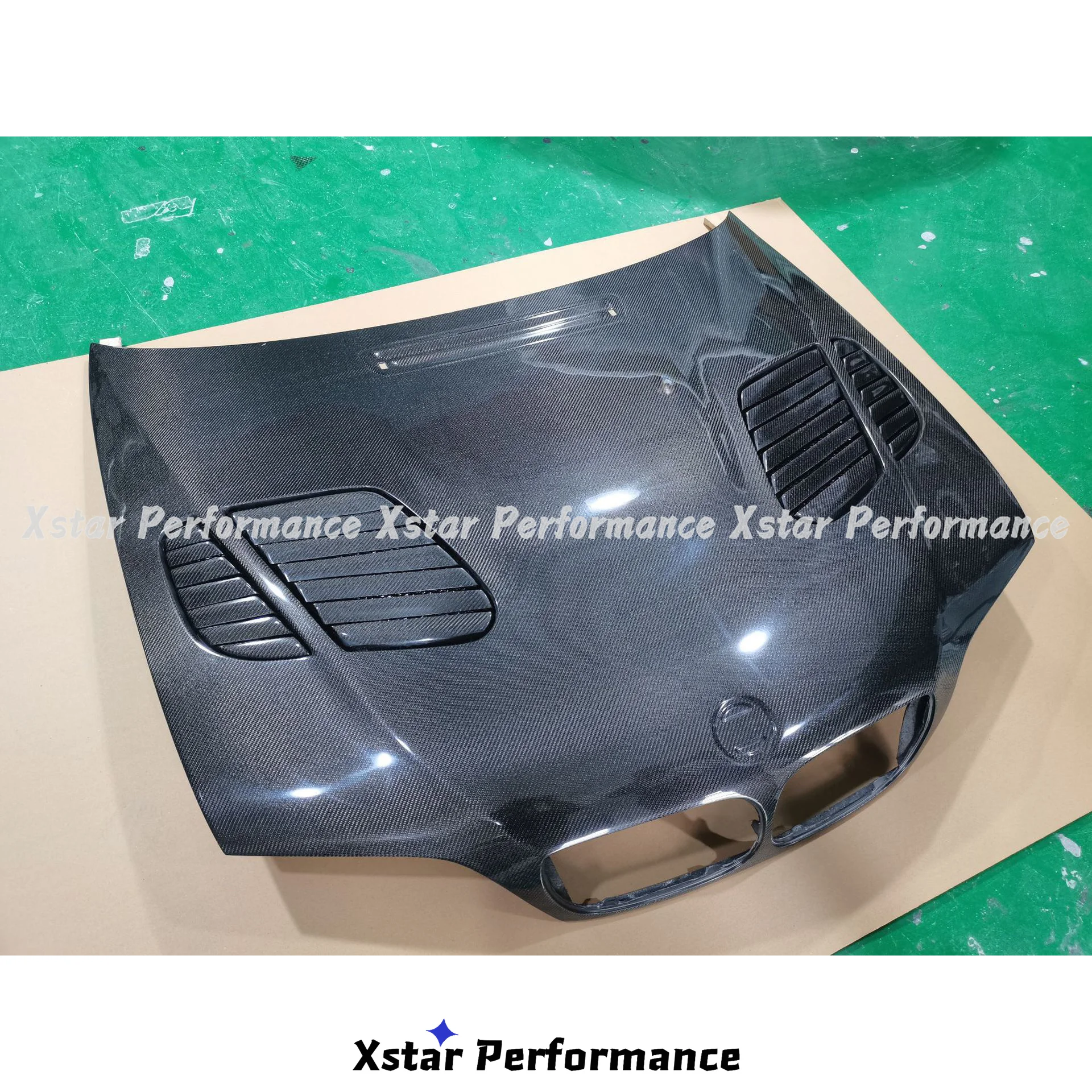 Gtr Style Carbon Fiber Hood Bonnet For Bmw 3 Series E46 4 Door 2002 ...