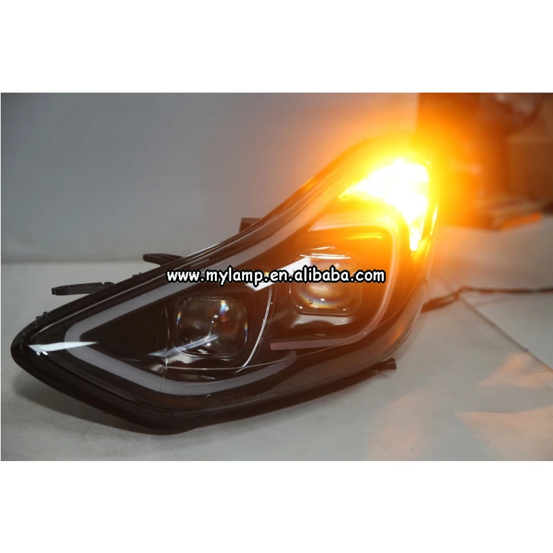 Led Strip Headlight For Hyundai Avante I35 Elantra 2013-2016 Year Front ...