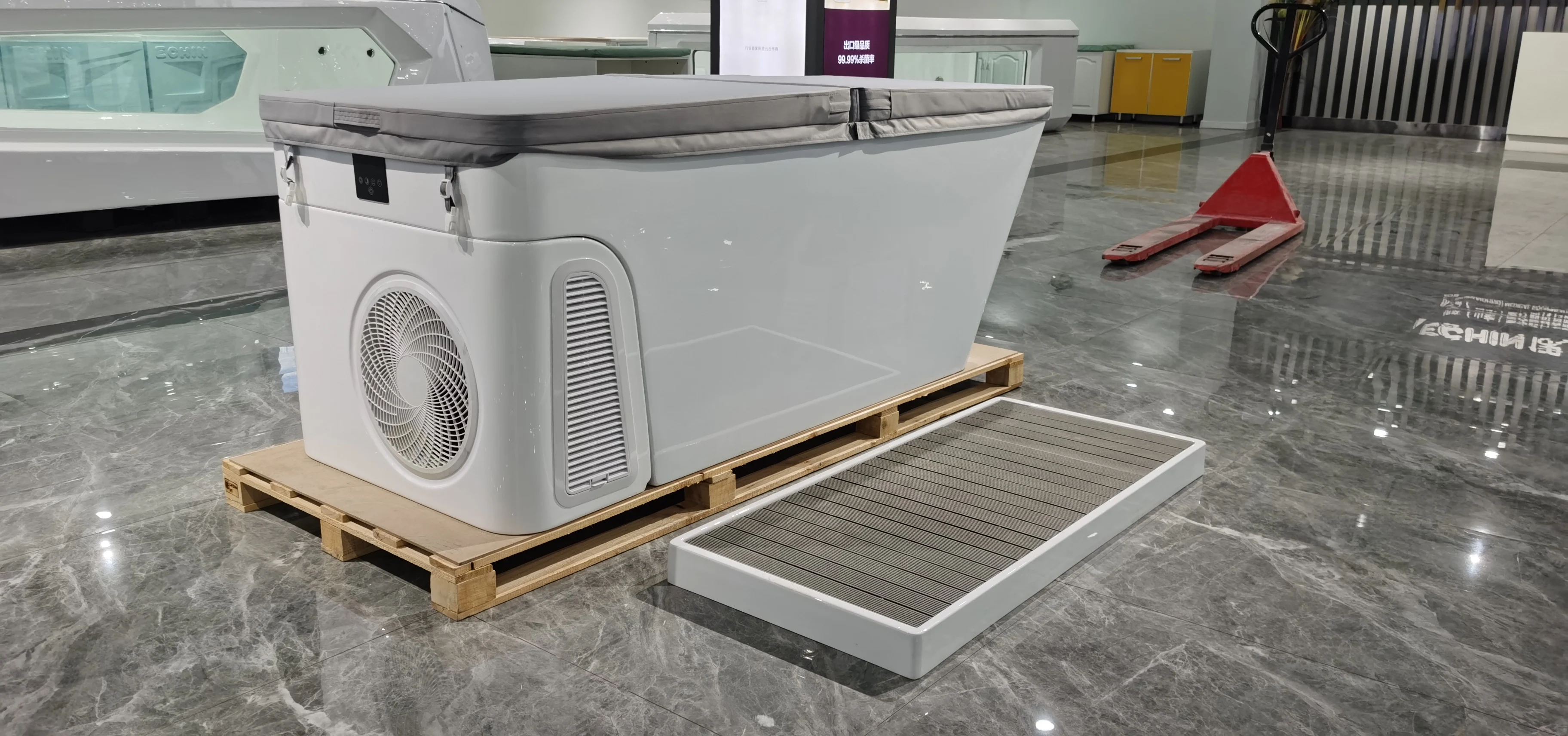 Icegalax Cold Plunge Basin - Non Slip Bath Mat for Recovery