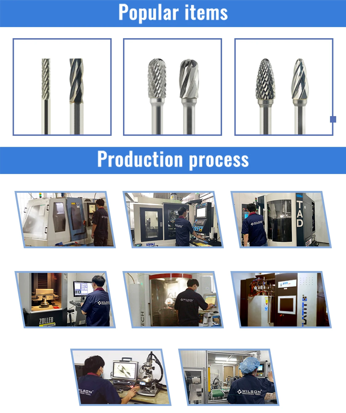L-06 A 300197 Factory Taper With Radius End Tungsten Rotary Carbide ...