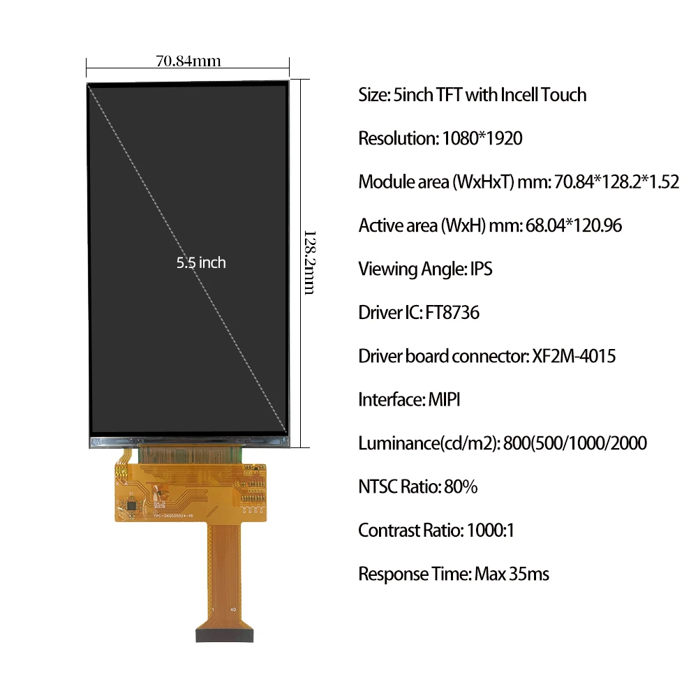 MIPI Mcu Rgb Spi Lvds HDM Interface - Small Color Displays